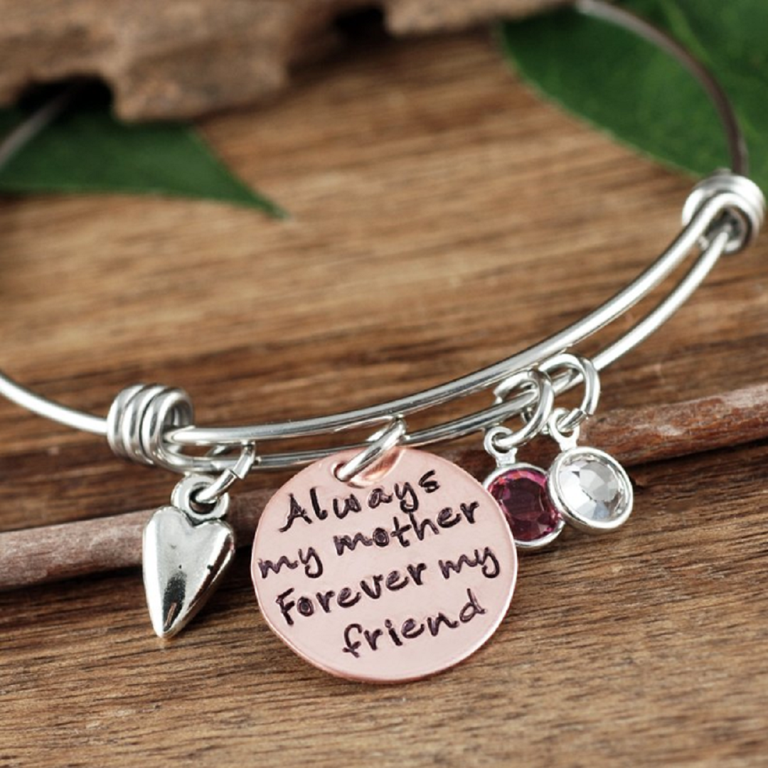 'Always My Mother, Forever My Friend' Bangle Bracelet – Godfullness